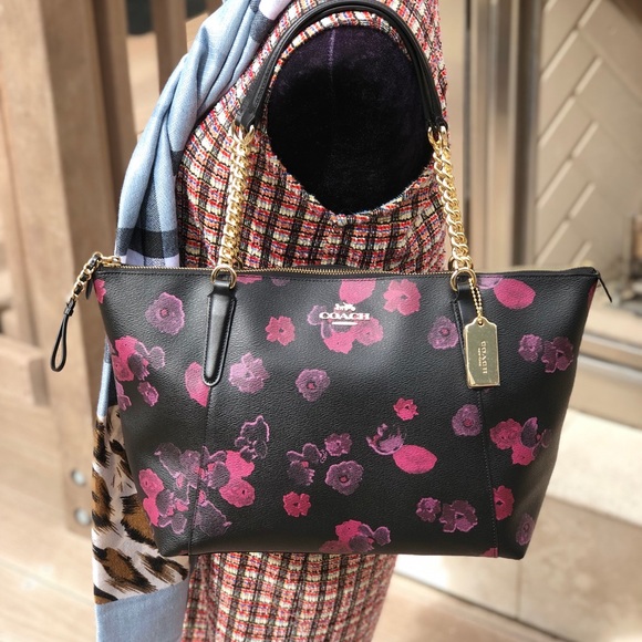 Coach | Bags | Nwt Coach Halftone Large Ava Chain Handbag | Poshmark